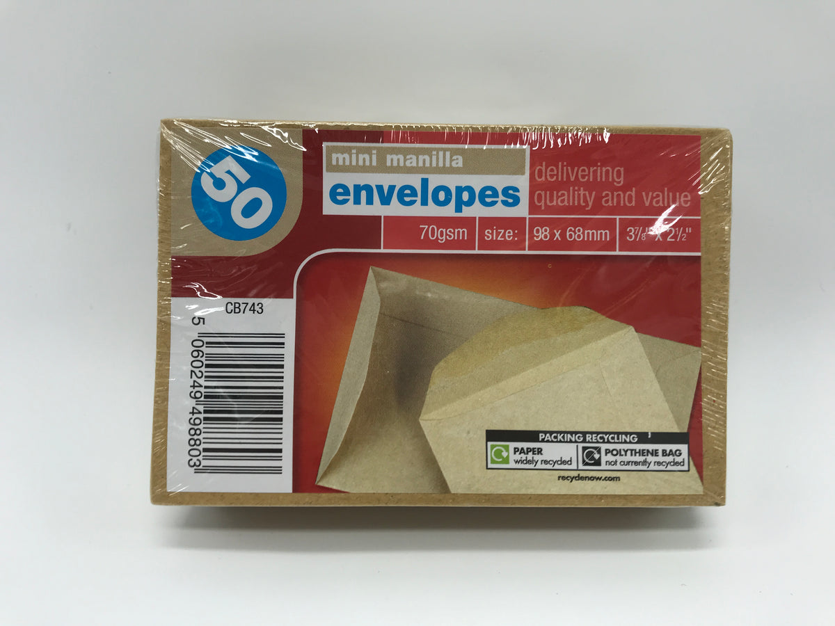 Mini Manila Envelopes – Children’s Scrapstore